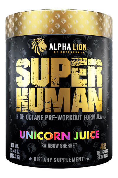 SuperHuman Pre Workout by Alpha Lion – High Stim & No Crash Energy