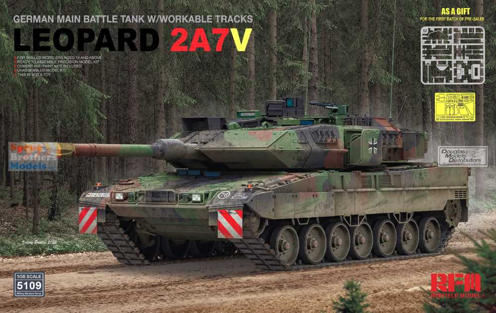 RFMRM5109 1:35 Rye Field Model Leopard 2A7V with Workable Tracks ...