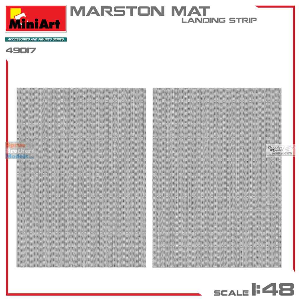 MIA49017 1:48 Miniart Marston Mat Landing Strip - Sprue Brothers Models LLC