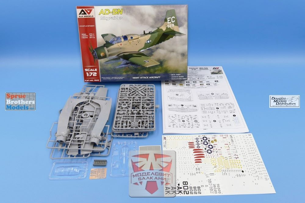 MDVAAM72041 1:72 Modelsvit A&A Models AD-5N Skyraider - Sprue Brothers ...