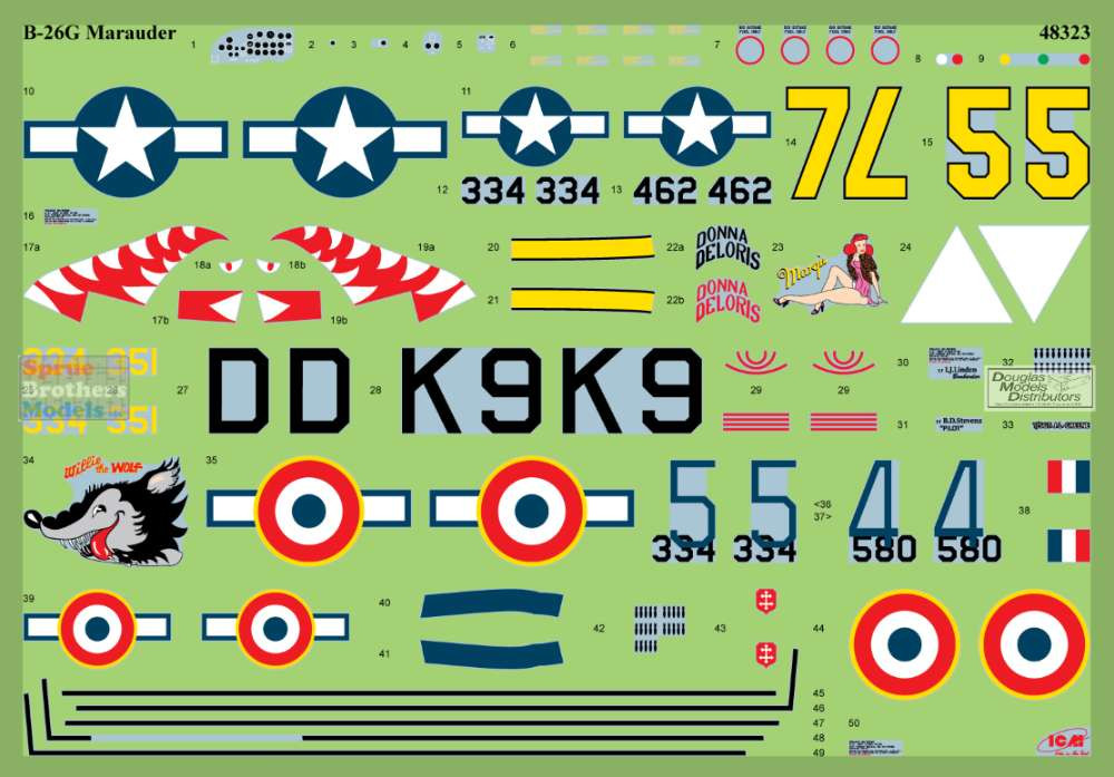 ICM48323 1:48 ICM B-26G Marauder - Sprue Brothers Models LLC