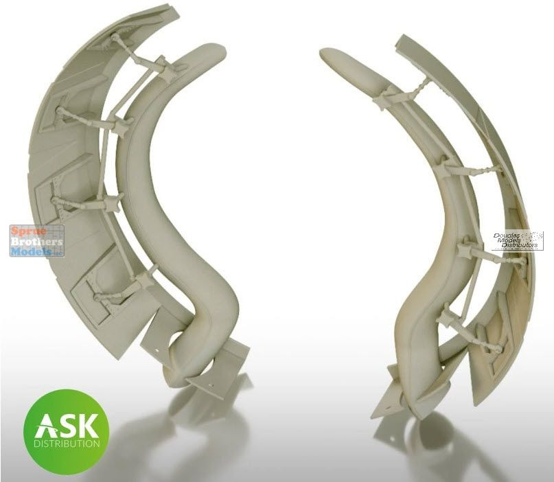 ASKA48035 1:48 ASK/Art Scale A6M2 Zero Open Engine Cooling Flaps Detail ...