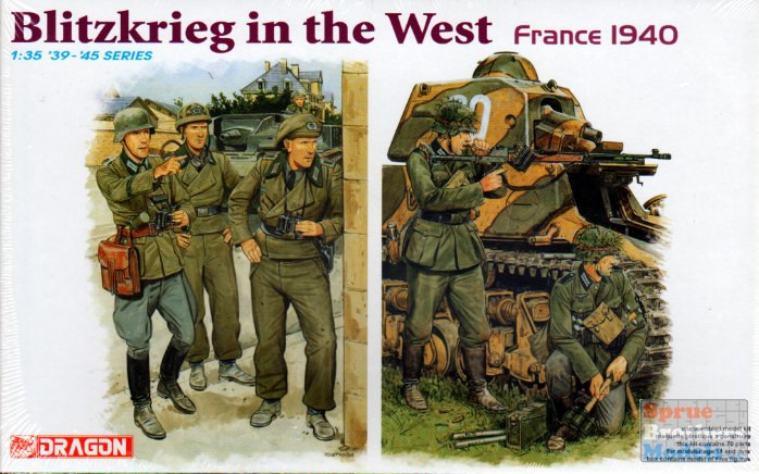DML6347 1:35 Dragon Blitzkrieg in the West France 1940 (5 Figure Set ...