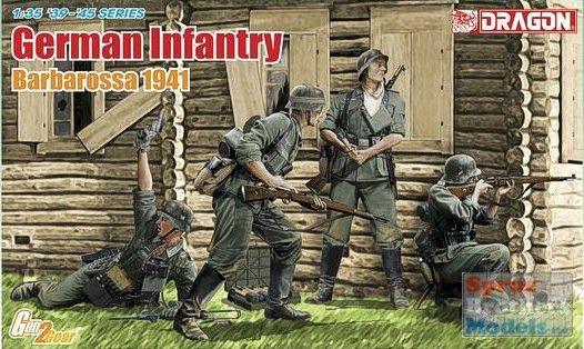 DML6654 1:35 Dragon Ghost Division Tank Crew Blitzkrieg 1940 (4 Figures ...