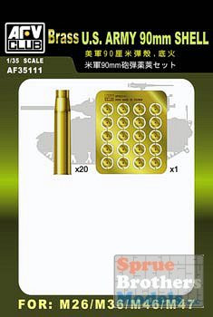 AFV35111 1:35 AFV Club Brass US Army 90mm Shells - Sprue Brothers ...
