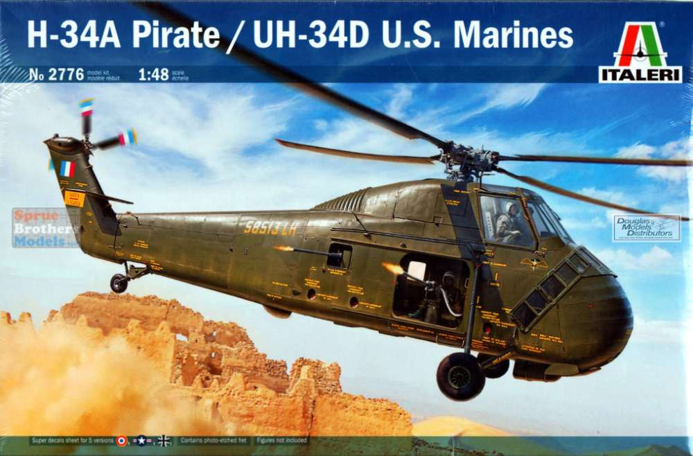 ITA2776 1:48 Italeri H-34A Pirate / UH-34D Choctaw US Marines - Sprue ...