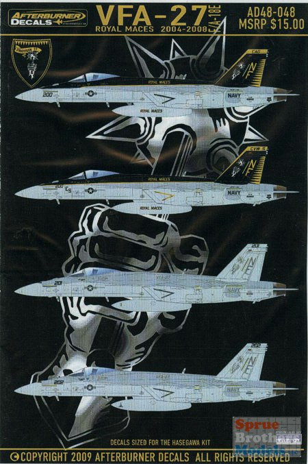 SBD48002 1:48 SB Decals F-18F F-18E Super Hornet VFA-11 Red Rippers ...