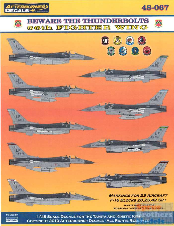 Afterburner Decals Products - Sprue Brothers Models LLC