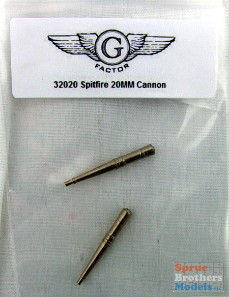GFM32020 1:32 G-Factor Spitfire 20mm Cannons (2 pcs) #32020 - Sprue ...