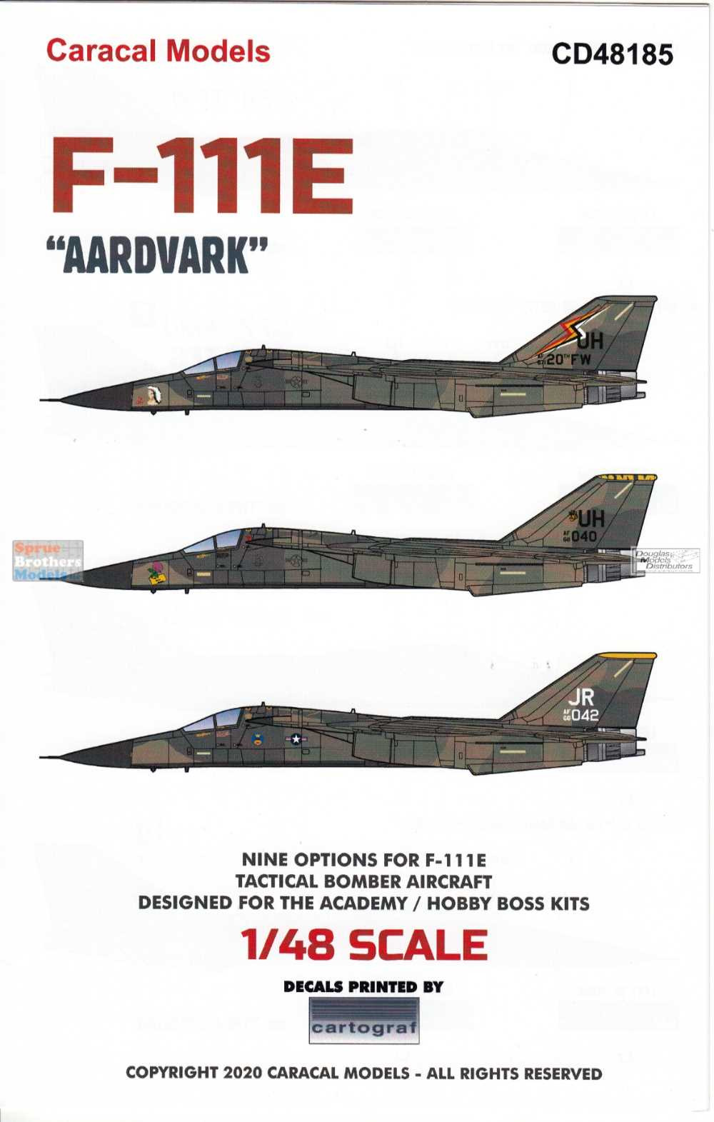 CARCD48200 1:48 Caracal Models Decals - B-1B Lancer Part 3 - Sprue Brothers Models LLC