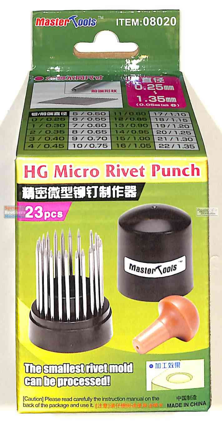 TRP08020 Trumpeter/MasterTools HG Micro Rivet Punch Set (0.25mm-1.35mm ...