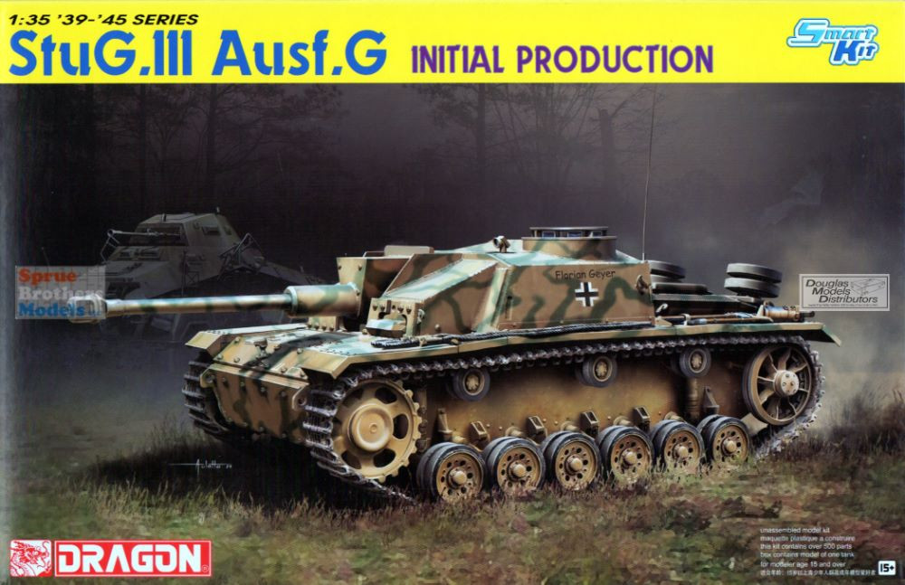 DML6755 1:35 Dragon StuG.III Ausf.G Initial Production SmartKit - Sprue ...