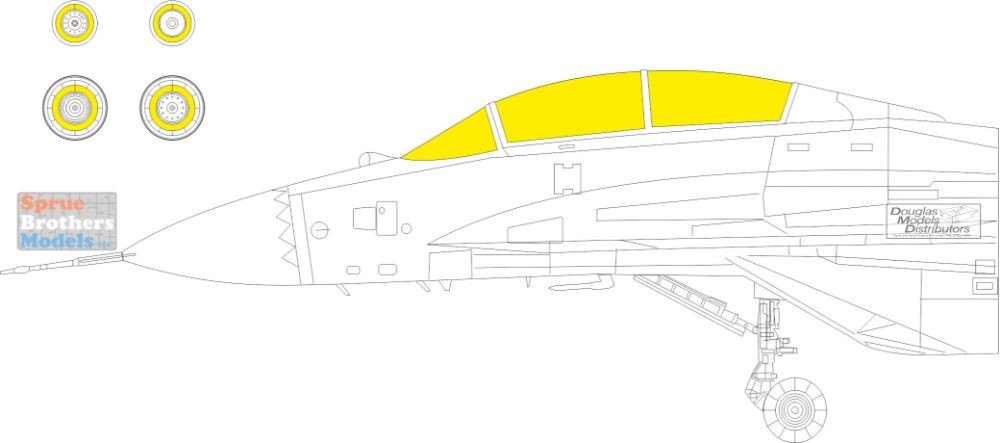 EDUEX1023 1:48 Eduard Mask - MiG-29K Fulcrum (HBS kit) - Sprue Brothers ...