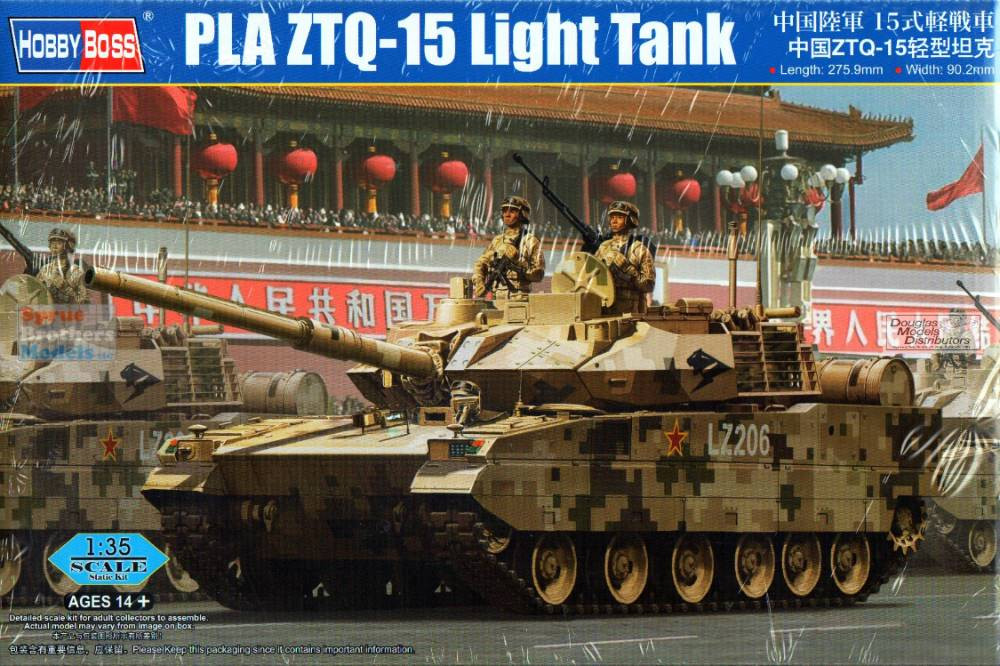 HBS84577 1:35 Hobby Boss PLA ZTQ-15 Light Tank - Sprue Brothers Models LLC
