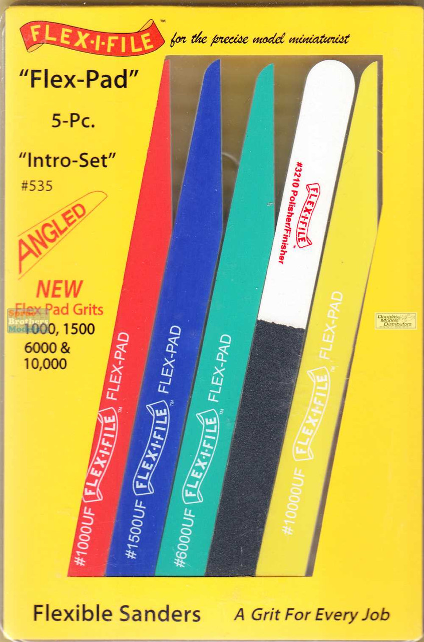 FLX0535 Flex-I-File Flex Pad 5-piece Ultra Fine Intro Set (1000, 1500 ...