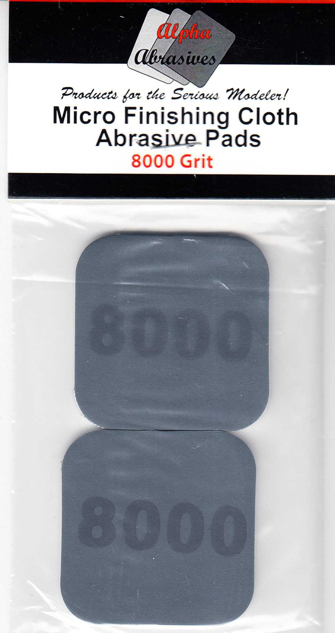 APA08000-2P Alpha Abrasives Micro Finishing Cloth Abrasive Pads - 8000 ...