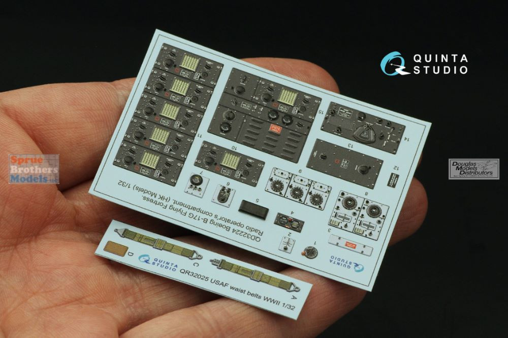 QTSQD32224 1:32 Quinta Studio 3D Decal - B-17G Flying Fortress Radio ...