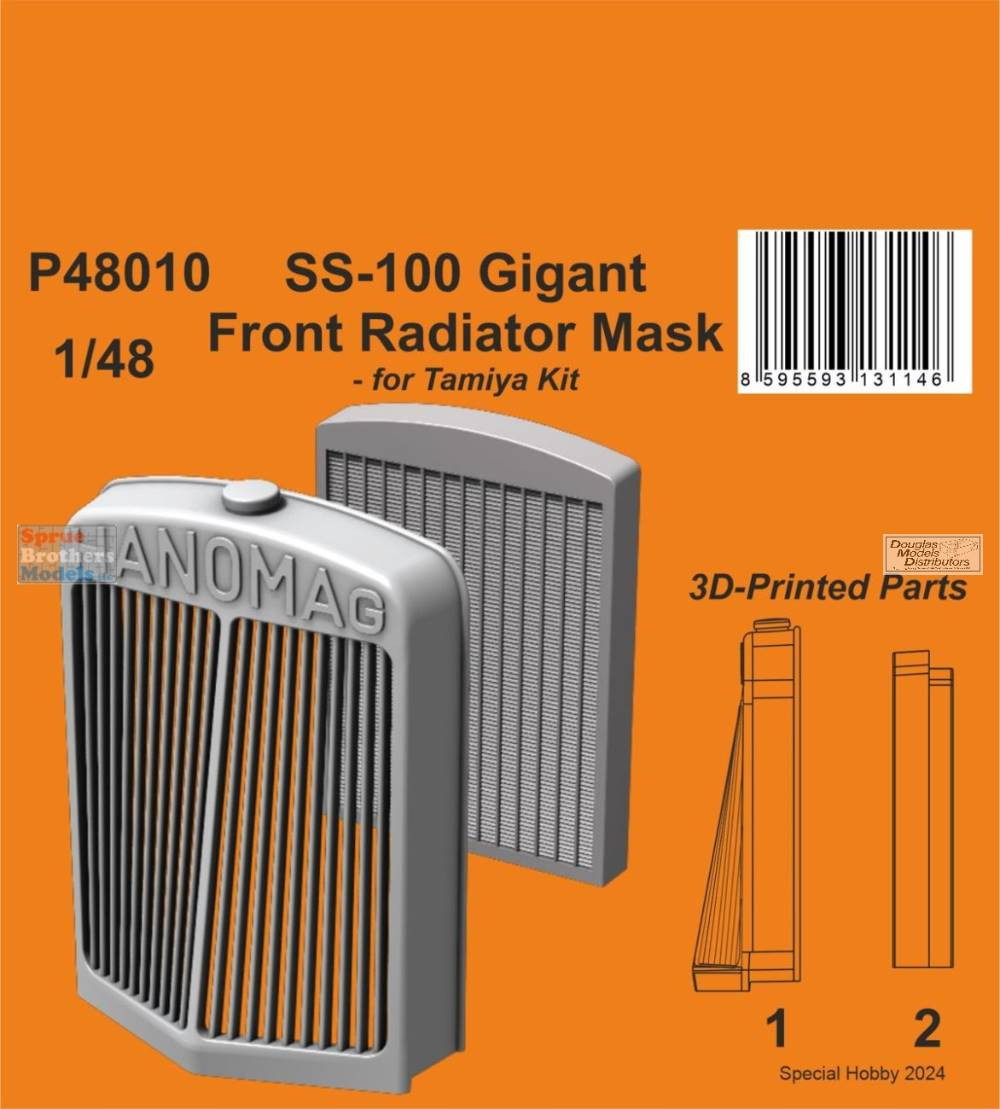 SPHP48010P 1:48 Special Hobby SS-100 Gigant Front Radiator Grill (TAM ...