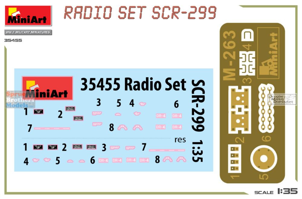 MIA35455 1:35 Miniart US Radio Set SCR-299 - Sprue Brothers Models LLC
