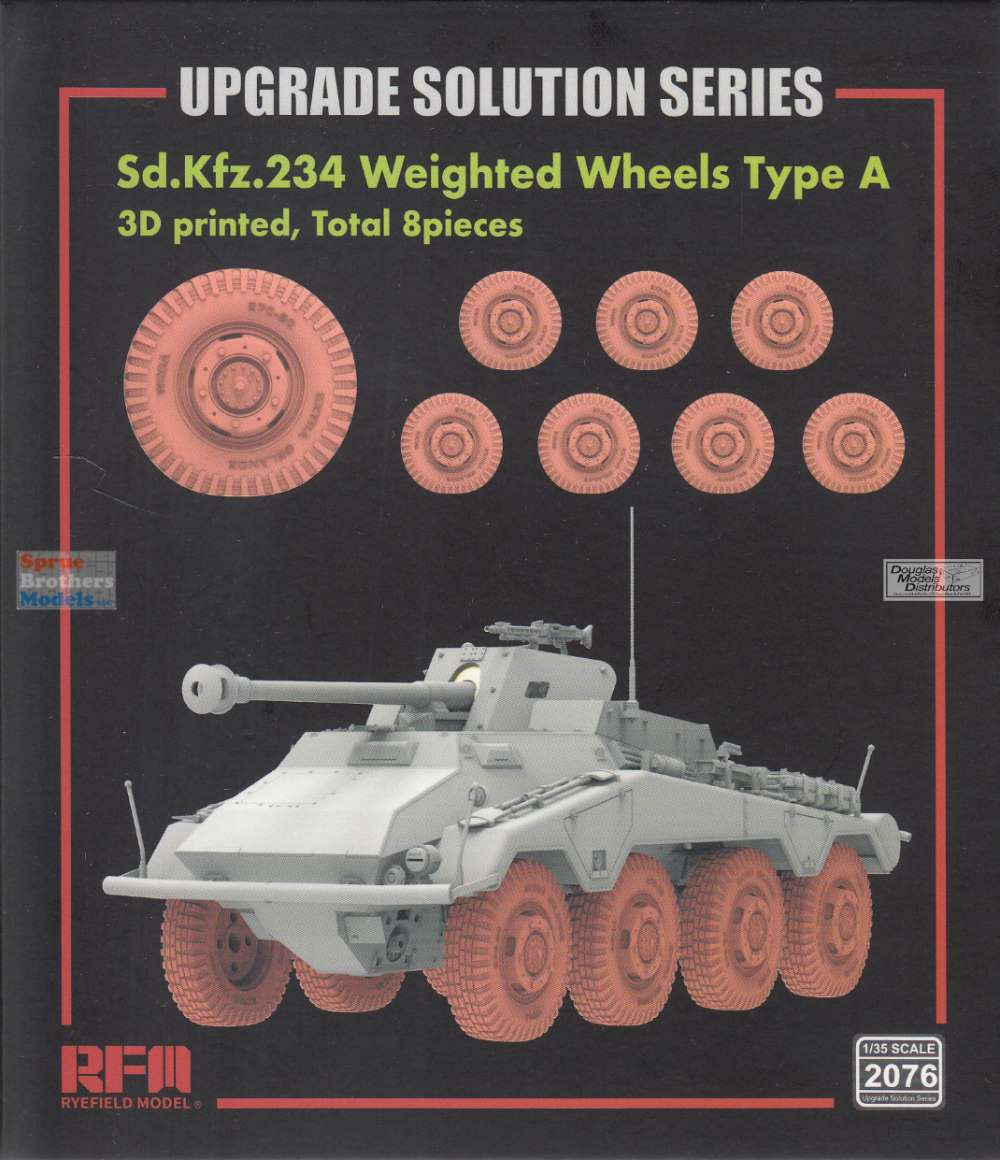 RFMRM2076 1:35 Rye Field Model Sd.Kfz.234 Puma Weighted Wheels Set Type ...