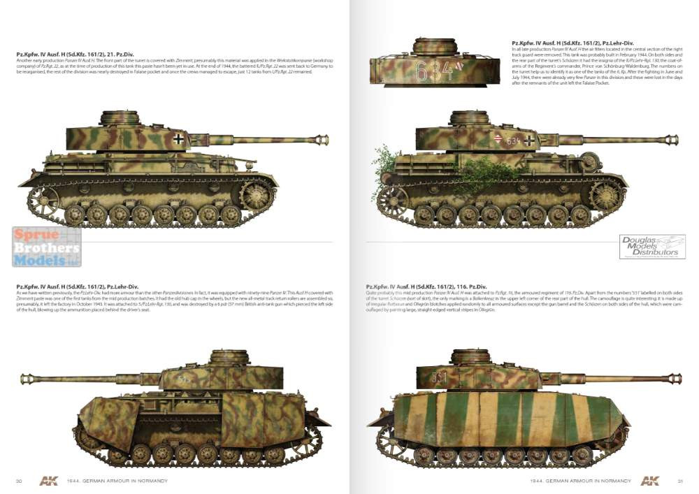 AKI000916 AK Interactive - German Armour in Normandy 1944 Camouflage ...