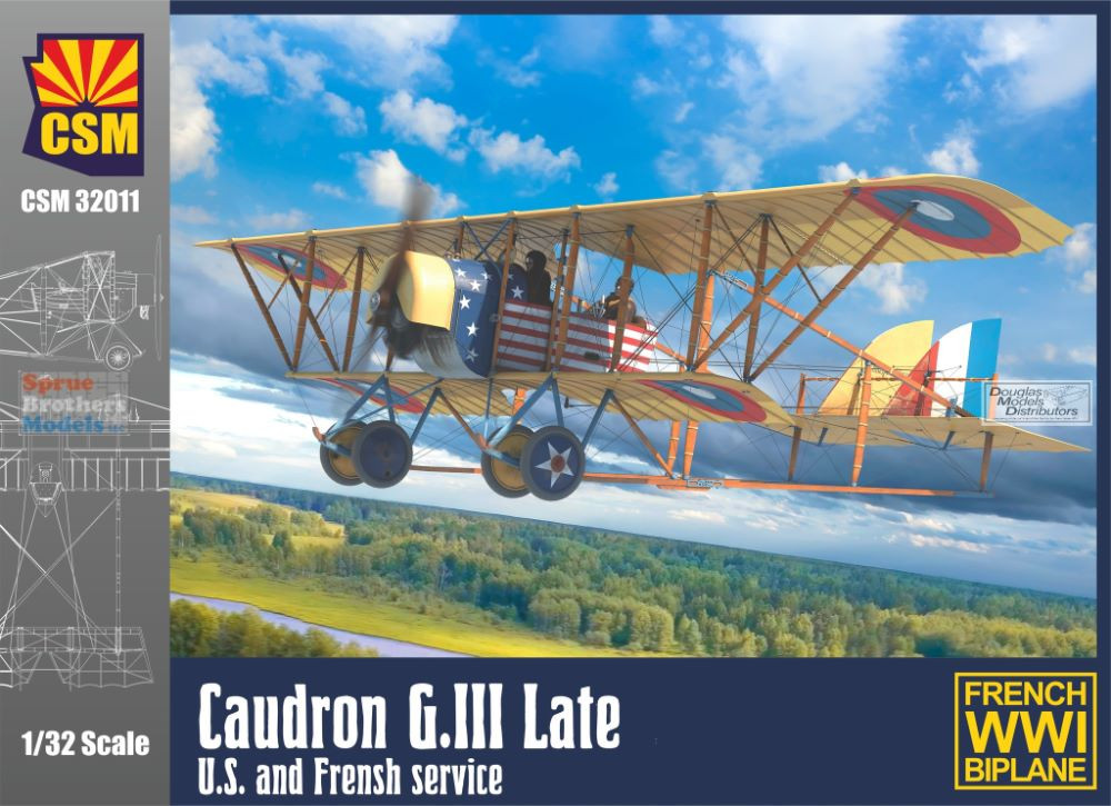 CSM32011 1:32 Copper State Models Caudron G.III Late US and French ...