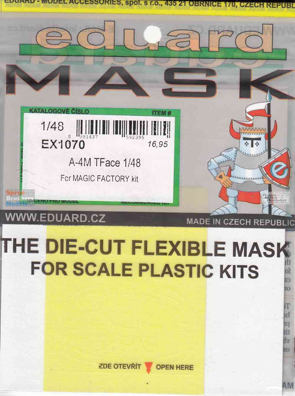 EDUEX1070 1:48 Eduard Mask - A-4M Skyhawk TFACE (MGF kit) - Sprue ...