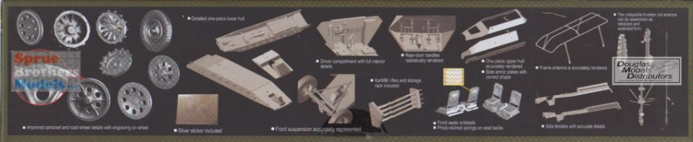 DML6442 1:35 Dragon Sd.Kfz.251/6 Ausf.C Command Vehicle - Sprue ...