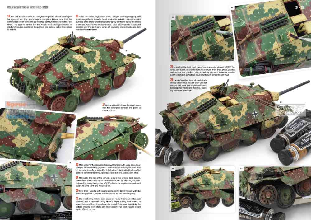 AKI130020 AK Interactive - Modeling WW2 Light Tanks and Armored ...