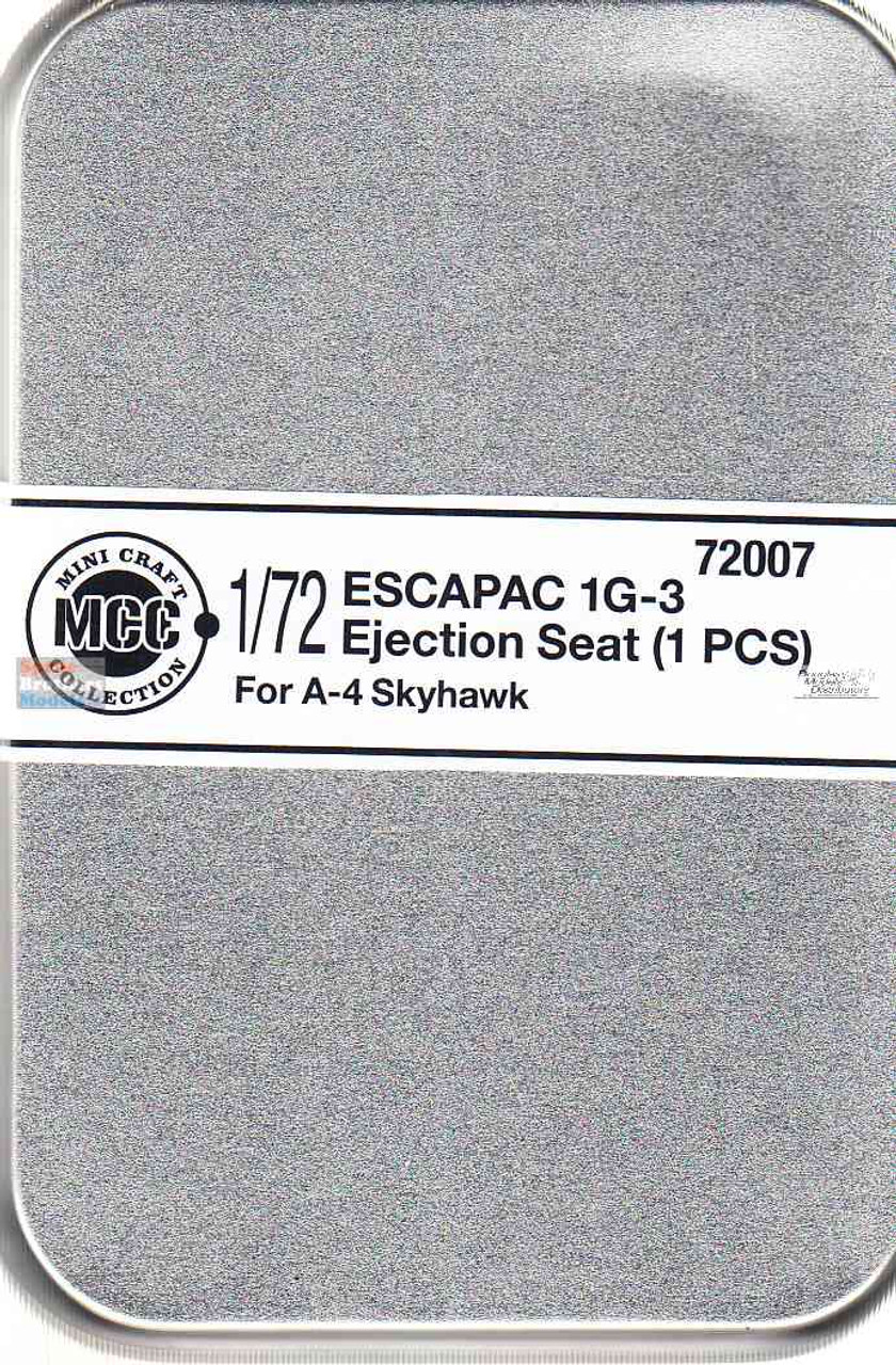 MCC72007 1:72 Mini Craft Collection ESCAPAC 1G-3 Ejection Seat (for A-4 Skyhawk) - Sprue ...