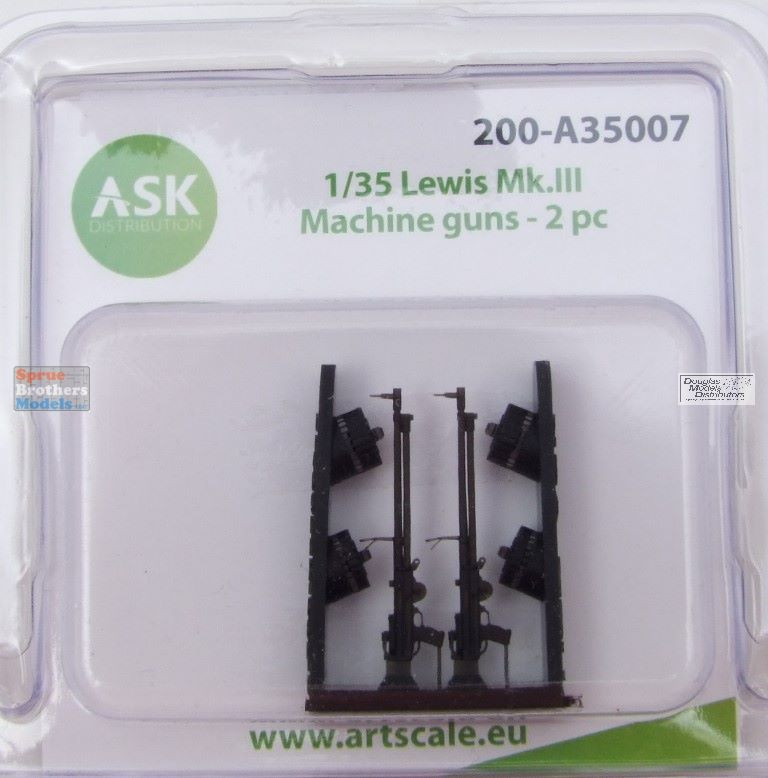 ASKA35007 1:35 ASK/Art Scale Lewis Mk.III Machine Gun Set (2pcs ...