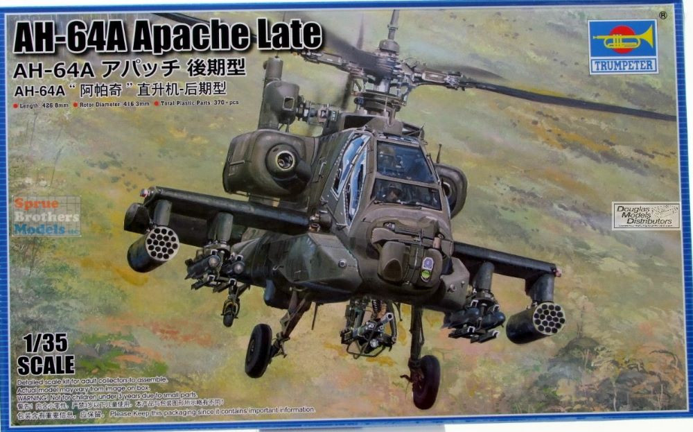 TRP05115 1:35 Trumpeter AH-64A Apache Late - Sprue Brothers Models LLC