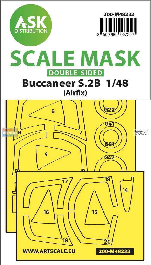 ASKM48232 1:48 ASK/Art Scale Double Sided Mask - Buccaneer S.2B (AFX ...
