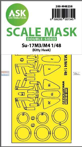 ASKM48238 1:48 ASK/Art Scale Double Sided Mask - Su-17M3/M4 Fitter (ZIM ...