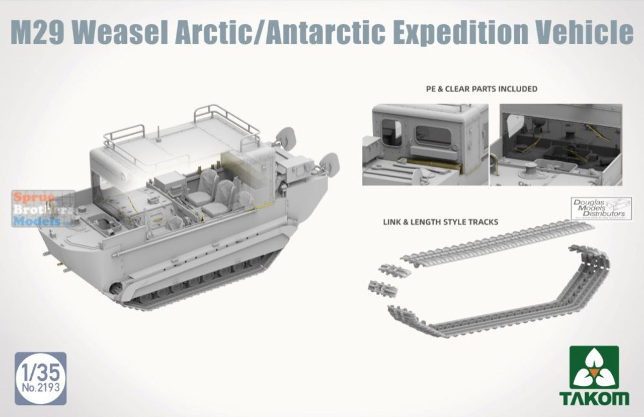TAK02193 1:35 Takom M29 Weasel Arctic/Antarctic Expedition Vehicle ...