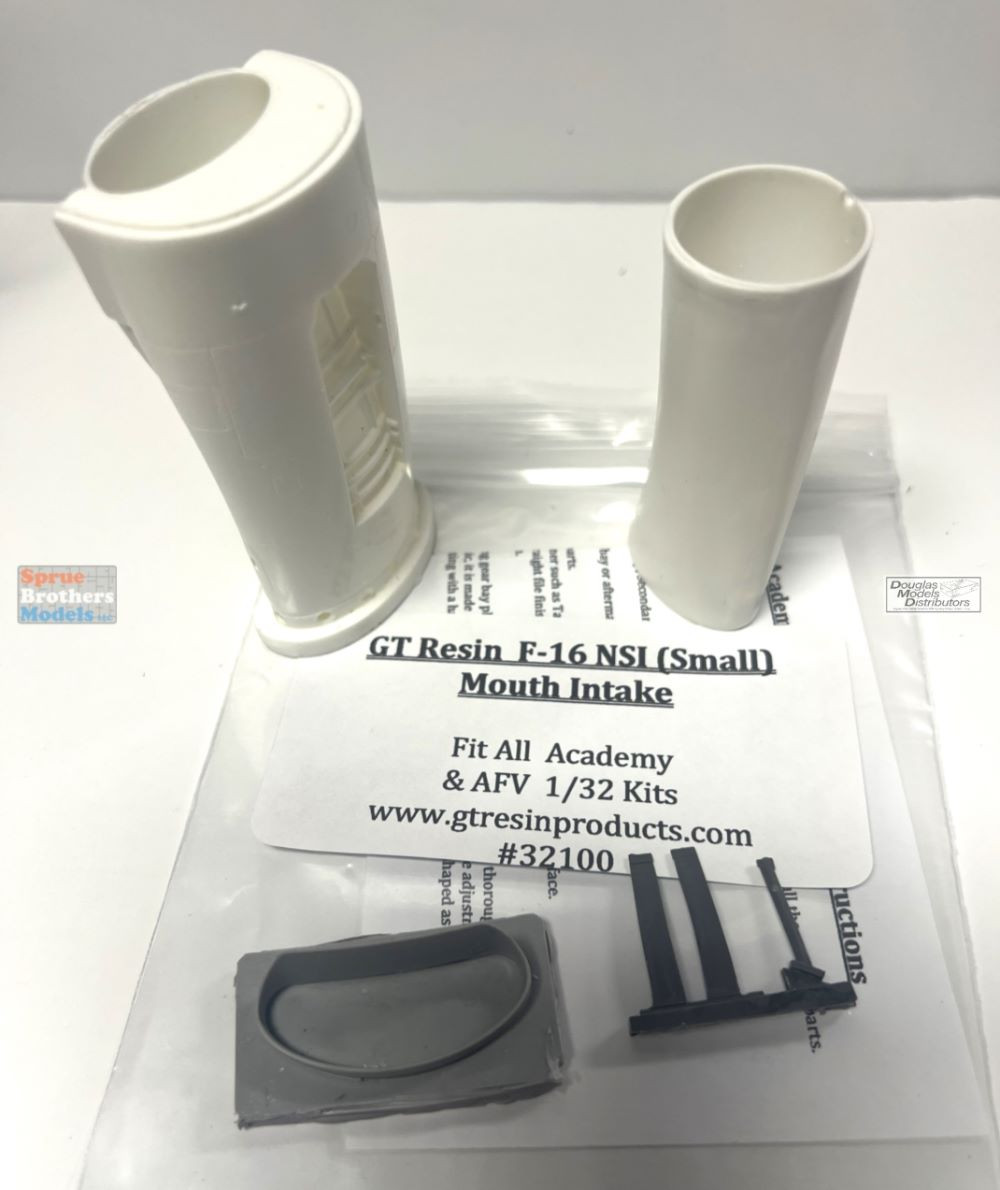 GTR32100 1:32 GT Resin F-16 Falcon NSI (Small Mouth) Seamless Intake ...