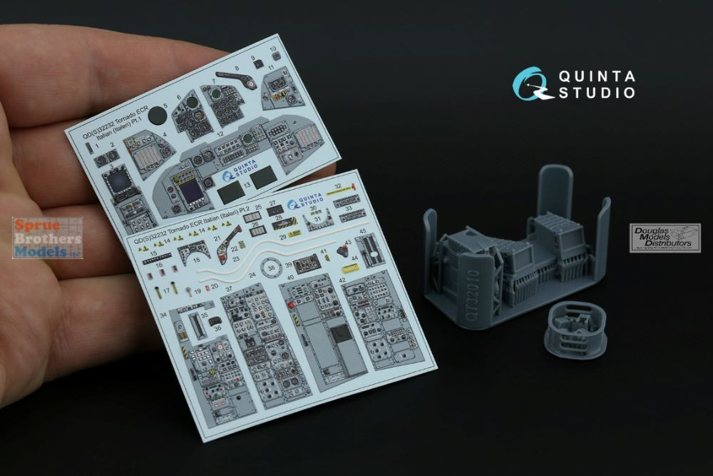 QTSQDS32232R 1:32 Quinta Studio 3D Decal - Tornado ECR + Resin Parts Italian Version (ITA kit ...