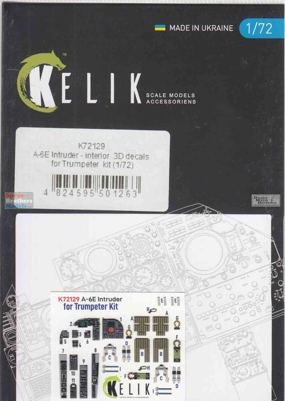 RESK72129K 1:72 ResKit/Kelik 3D Detail Set - A-6E Intruder (TRP kit ...