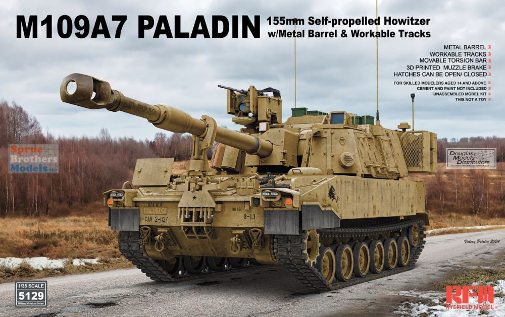 RFMRM5129 1:35 Rye Field Model M109A7 Paladin - Sprue Brothers Models LLC