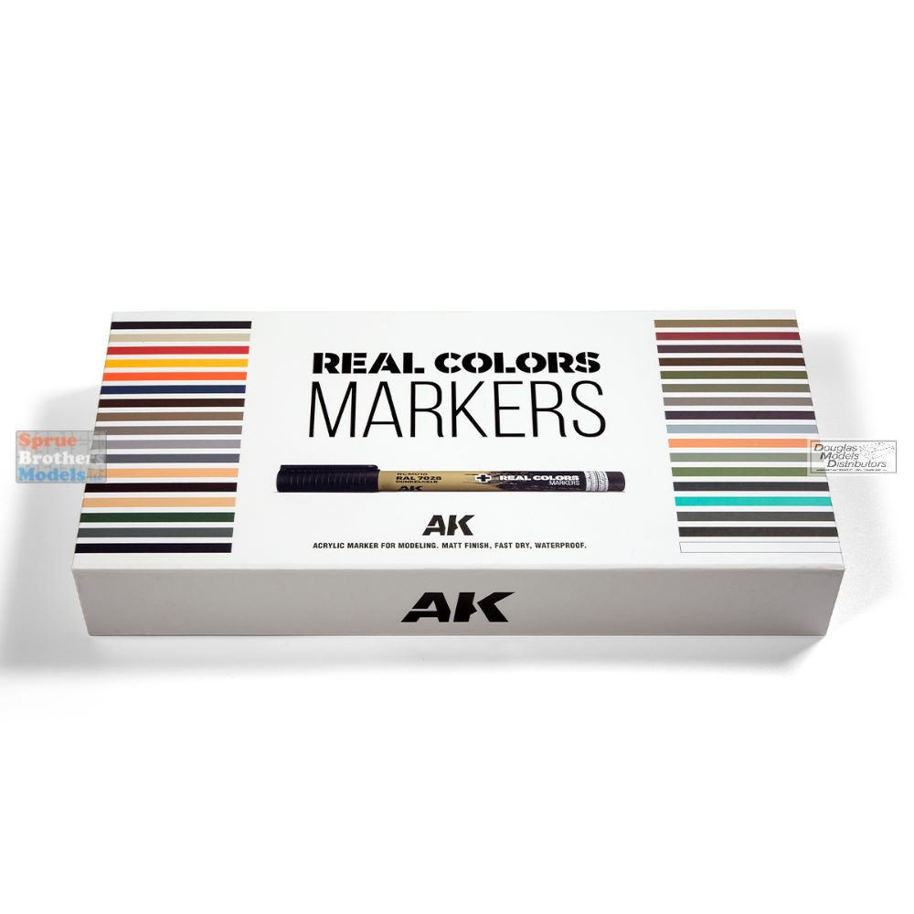 AKIRCM0150 AK Interactive Real Color Marker Set - Special Box Set (34 ...