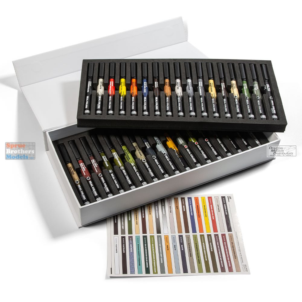 AKIRCM0150 AK Interactive Real Color Marker Set - Special Box Set (34 ...