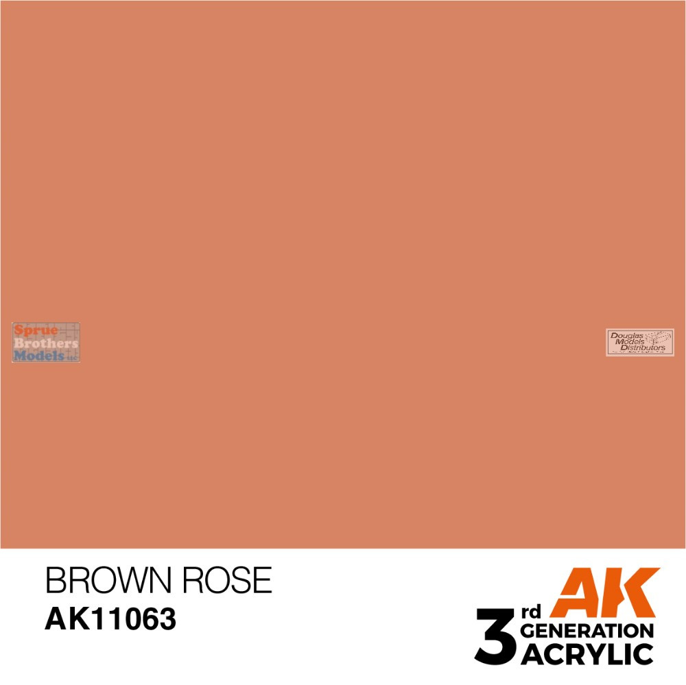 AKI011063 AK Interactive 3Gen Acrylic Paint 17ml - Brown Rose - Sprue ...