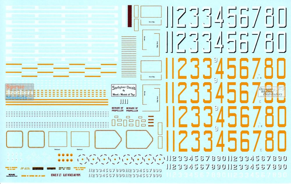 SFD1250100 1:1250 Starfighter Decals - Post War Essex Class CV Markings ...