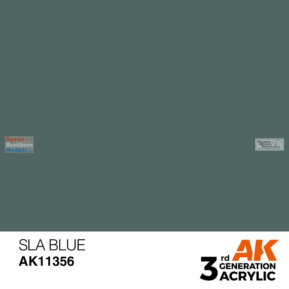 AKI011356 AK Interactive 3Gen Acrylic Paint 17ml - SLA Blue FS34158 ...