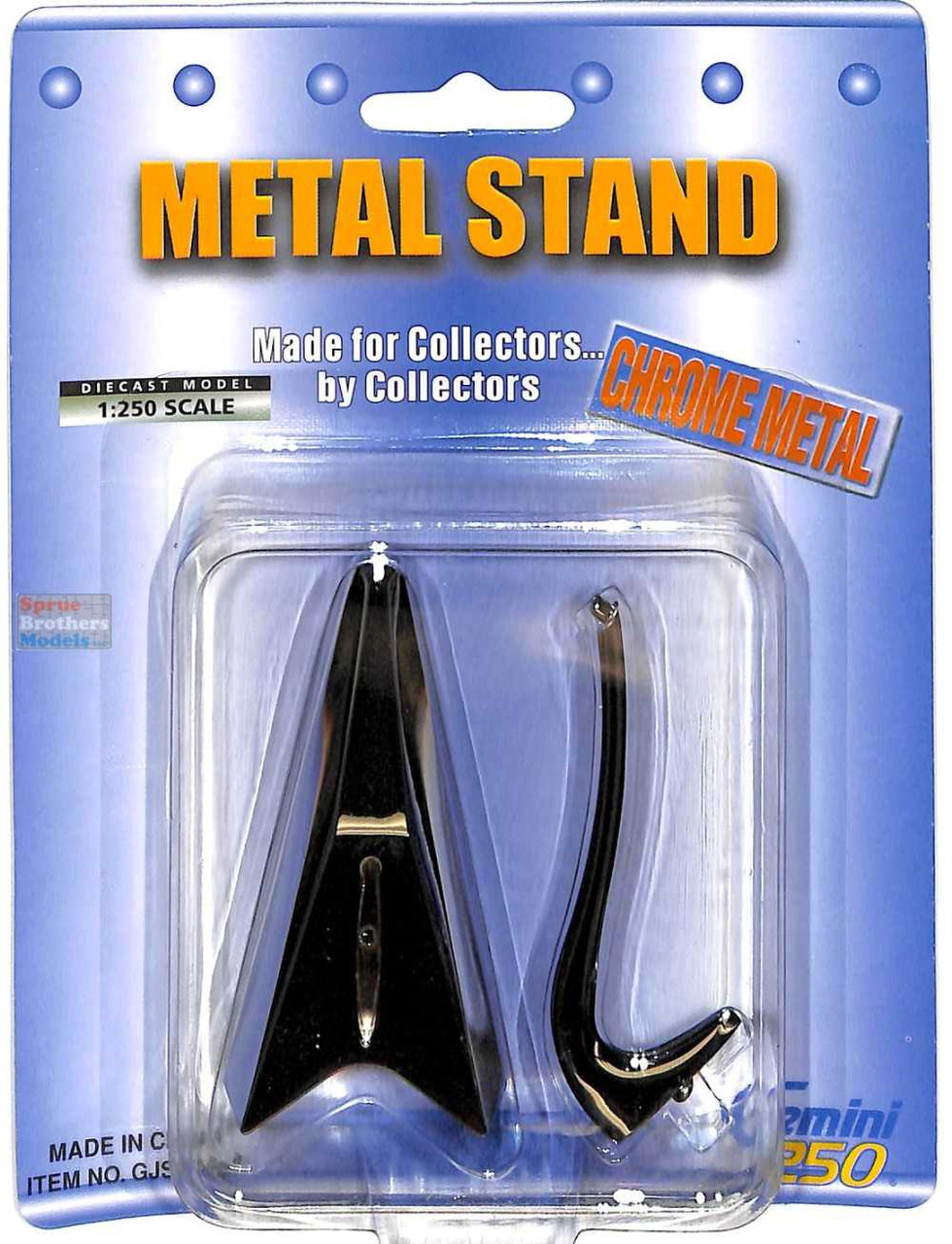 GEMSTD0888 1:250 Gemini Jets Chrome Metal Stand (for use with all 1:250 ...