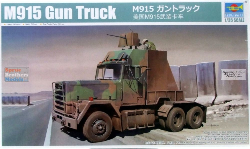 TRP01084 1:35 Trumpeter M915 Gun Truck - Sprue Brothers Models LLC
