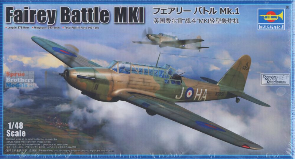 TRP05831 1:48 Trumpeter Fairey Battle Mk.I - Sprue Brothers Models LLC