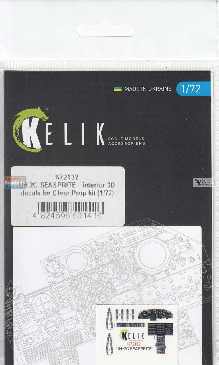 RESK72132K 1:72 ResKit/Kelik 3D Detail Set - UH-2C Seasprite (CLP kit ...