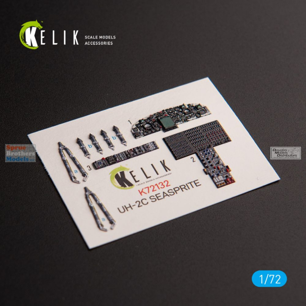 RESK72132K 1:72 ResKit/Kelik 3D Detail Set - UH-2C Seasprite (CLP kit) - Sprue Brothers Models LLC
