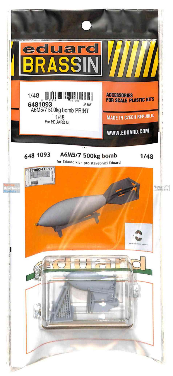 EDU6481093 1:48 Eduard Brassin - A6M5 A6M7 Zero 500kg Bomb (EDU kit ...